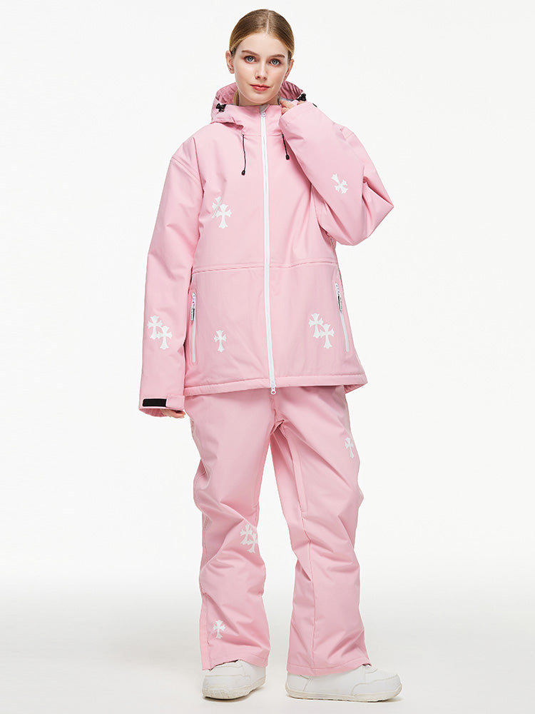 Women's Arctic Queen Snowflake Princess Fantasy Snow Suit with Overall ...