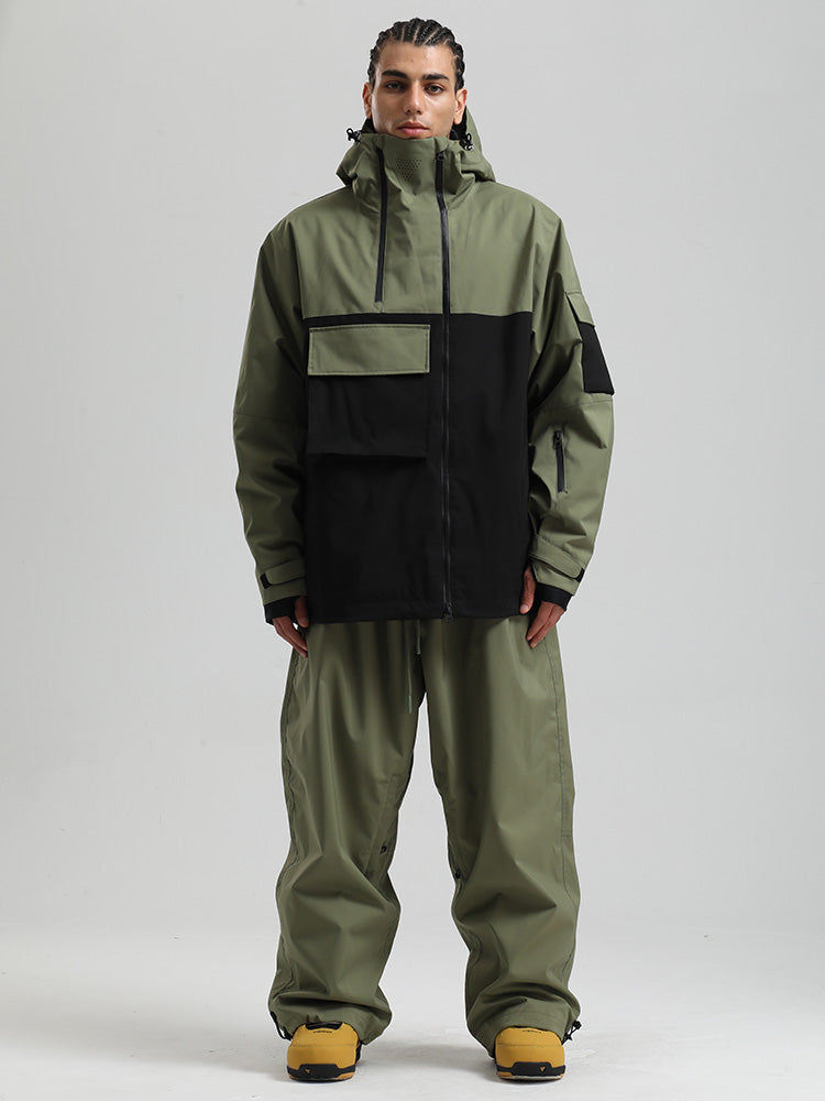 Men's Gsou Snow Terrain Flow FlexZip Hybrid Cargo Snowboard Suits ...