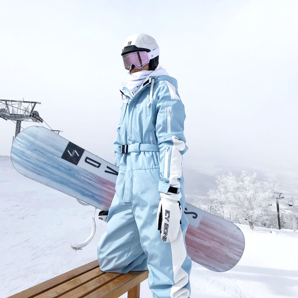 Women's Unisex North White Ice Slope Winter One Piece Snowsuit Sale ...