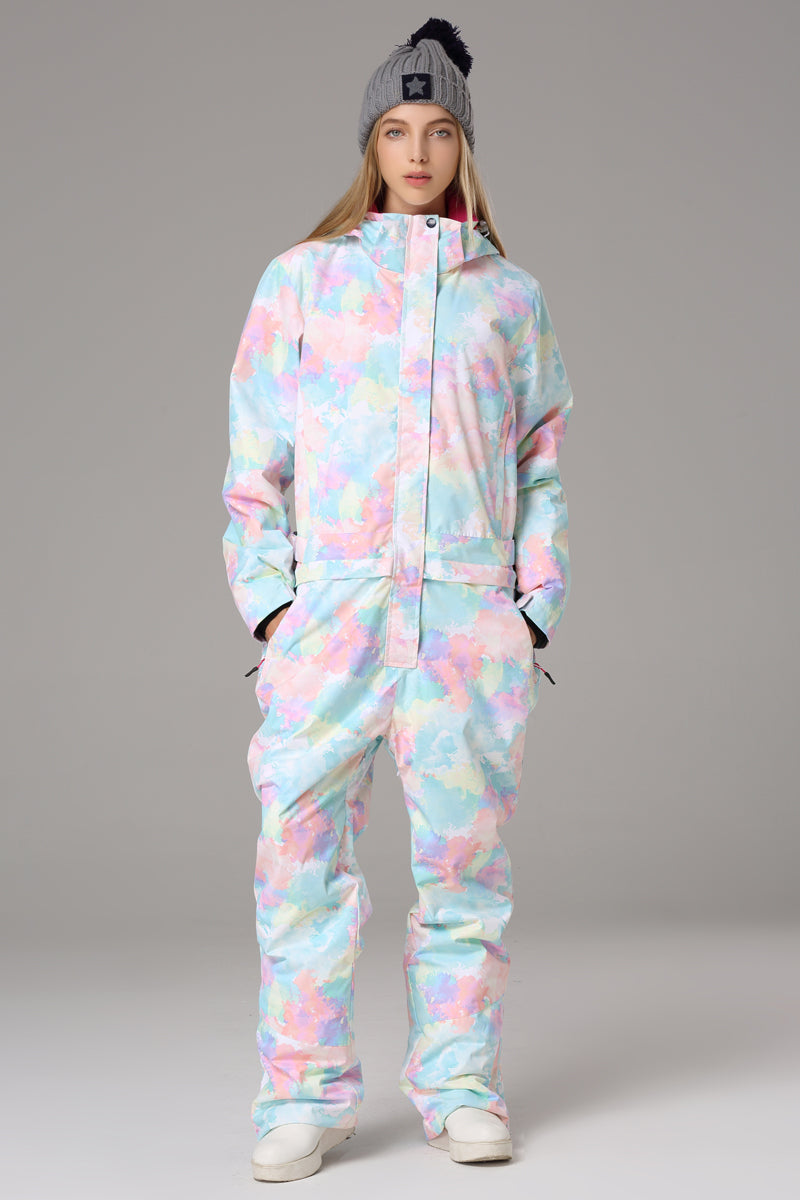 Women's Searipe One Piece Colorful Ski Suits Winter Jumpsuit Snowsuits ...